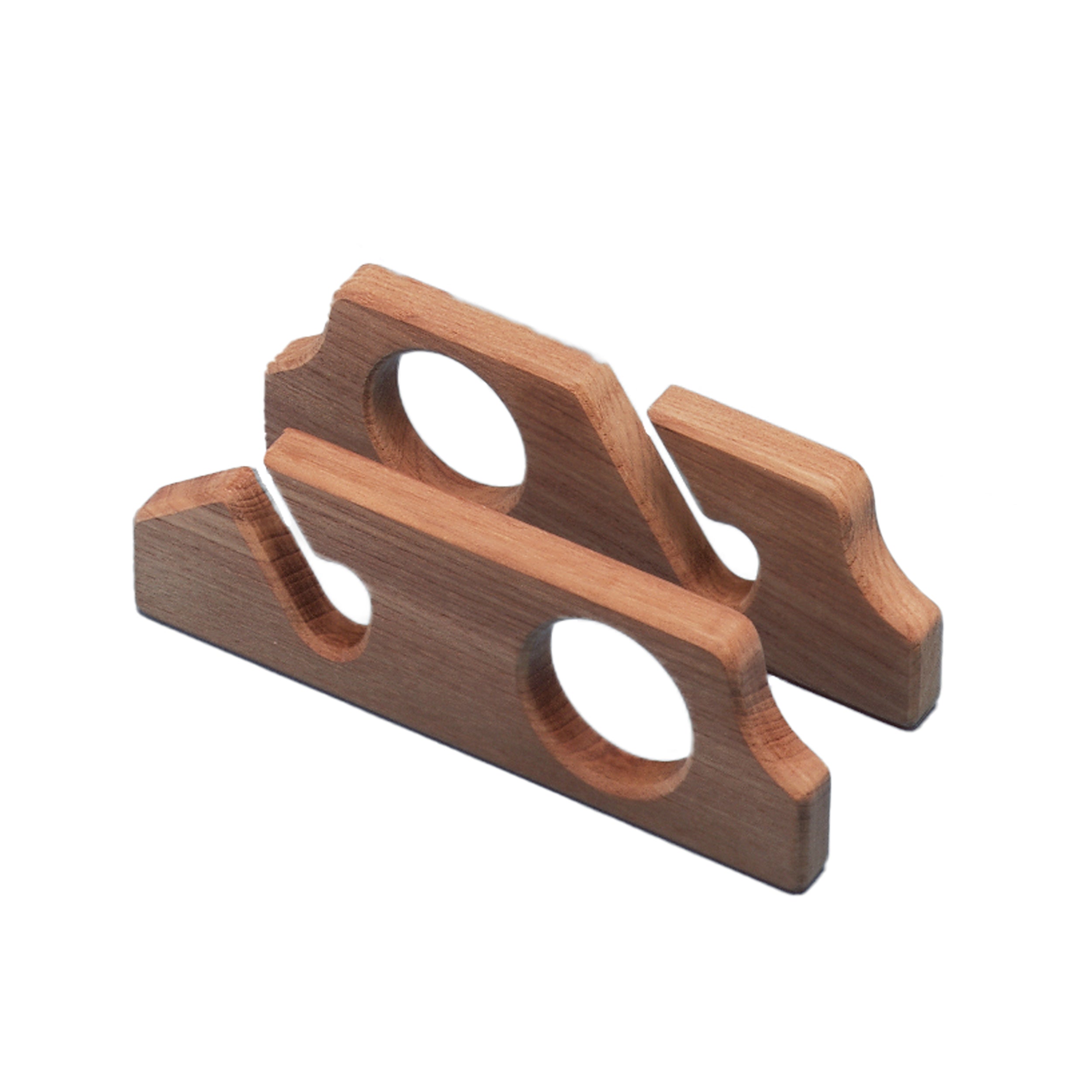 Teak Two-Rod Storage Rack - 60610